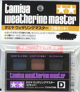 Tamiya Weathering Kit - Burnt Blue/Burnt Red/Oil Stain – Viper Hobby